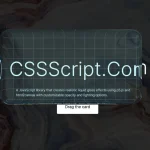 Create Apple Liquid Glass UI with Pure CSS & SVG Filter | CSS Script
